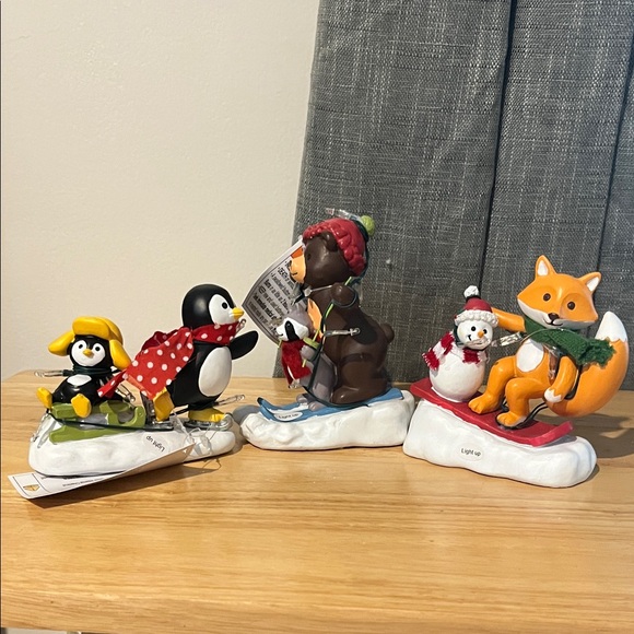 Holiday | Festive Animal Figurines Set Light Up | Poshmark